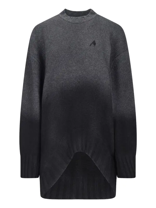 Attico 70% Wool, 30% Cashmere Knit Sweater - Grey
