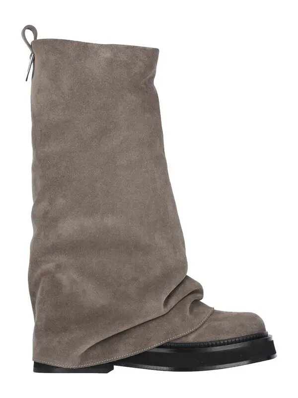 Attico Suede Chelsea Ankle Boots - Beige