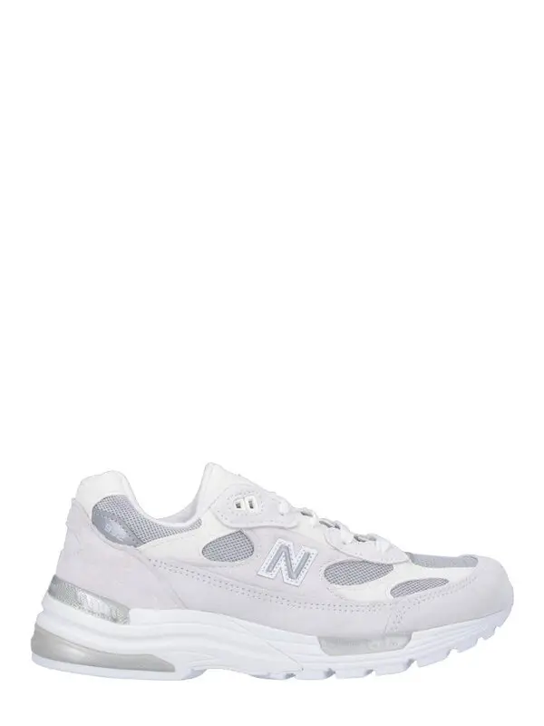 NEW BALANCE Suede And Mesh Sneakers With Pigskin Detail - Grey
