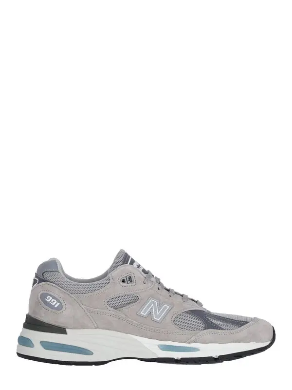 NEW BALANCE Suede And Mesh Paneled Lace-up Sneakers - Grey