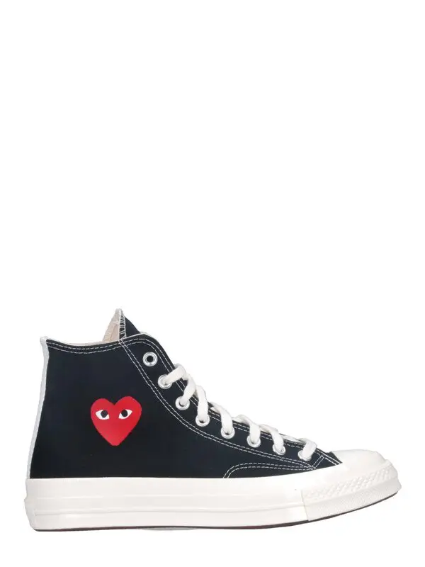 Play Comme Des Garcon High Top Sneakers - Black