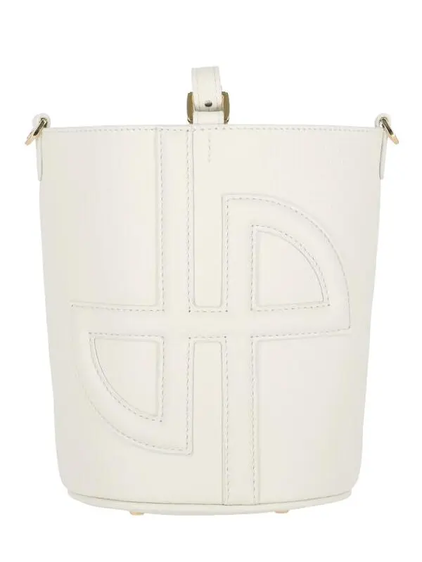PATOU Lightweight Calf Leather Mini Bag - White