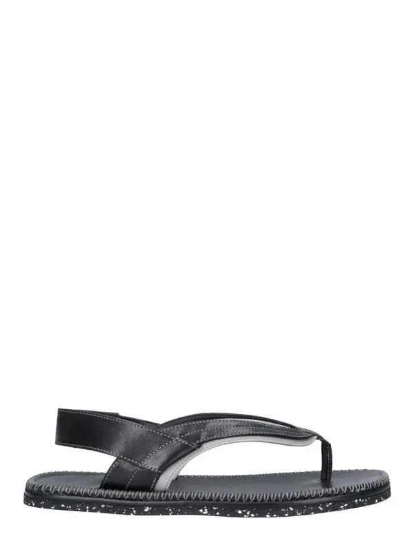 KIKO KOSTADINOV Calf Leather Sandals With Rubber Sole - Black