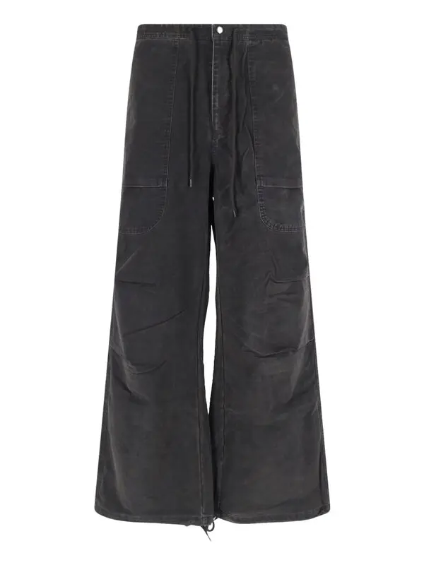 ENTIRE STUDIOS Organic Cotton Trousers - Black
