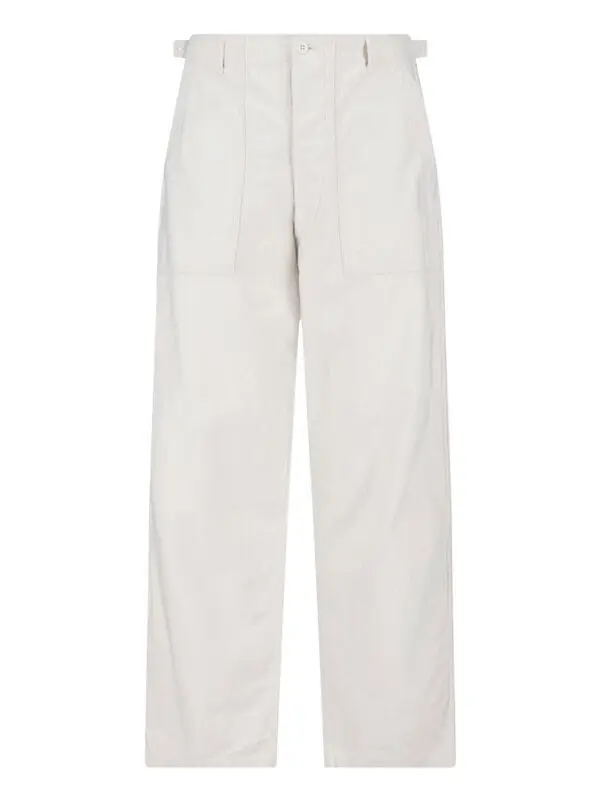 KAPTAIN SUNSHINE Kaptain-style 100% Cotton Trousers - Cream