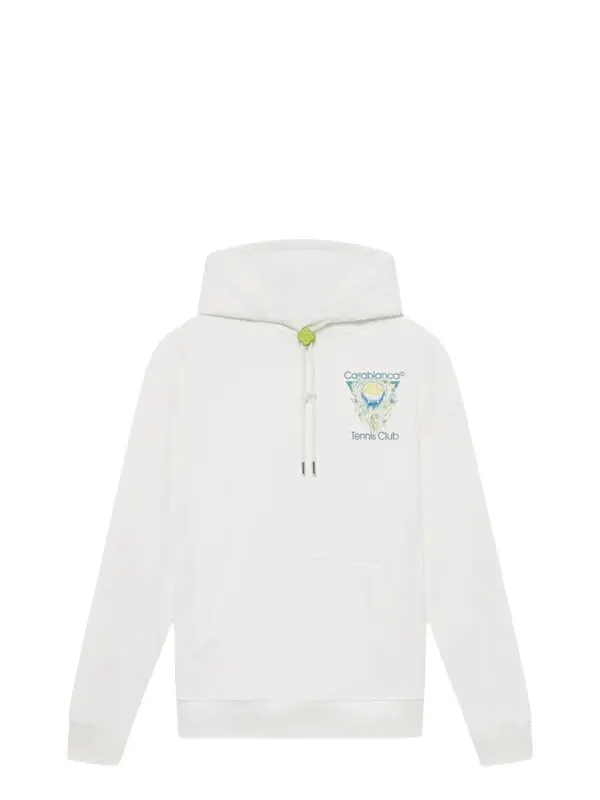 Casablanca Graphic Pullover Hoodie - White
