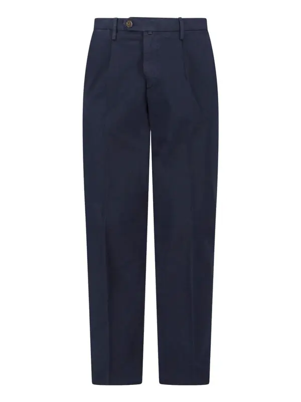 BRIGLIA 1949 Stretch Cotton Trousers - Blue