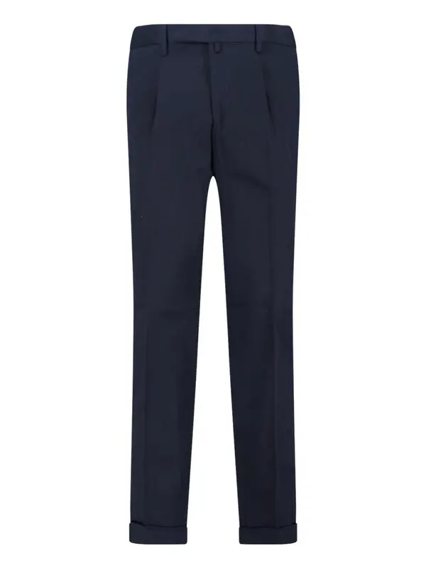 BRIGLIA 1949 Stretch Cotton Trousers - Blue