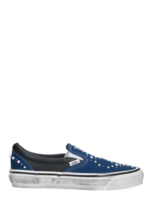 VANS Embellished Canvas Low Top Sneakers - Blue