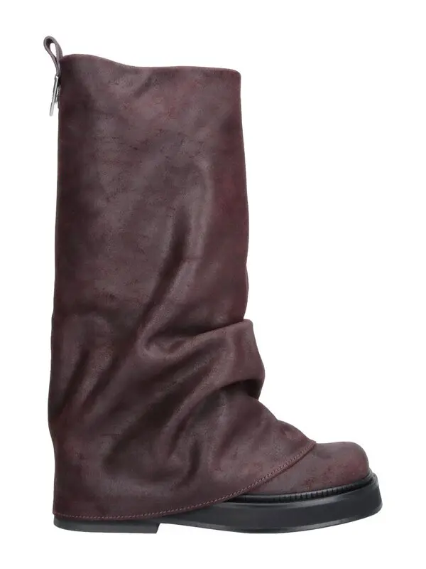 Attico Zip Up Ankle Boots - Violet