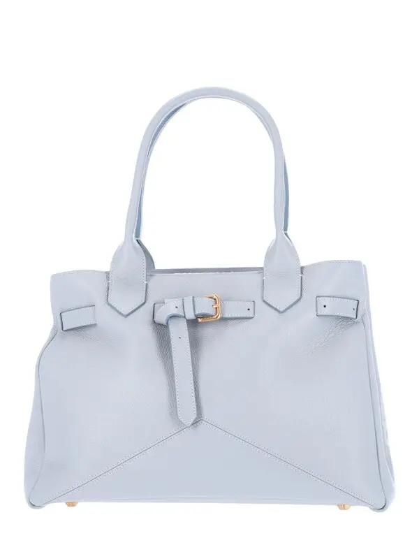 BALLANTYNE Leather Top Handle Bag - Blue