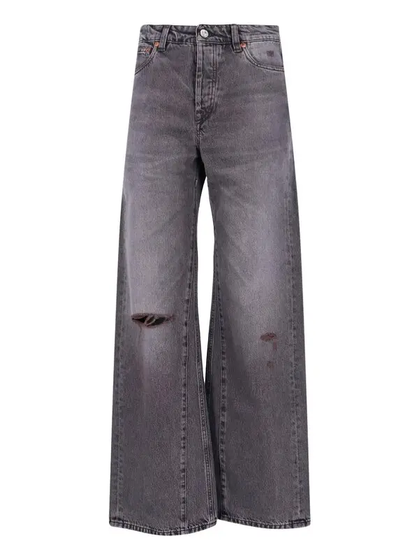 Our Legacy Highway Denim Jeans With Stainless Steel Buttons - Grey