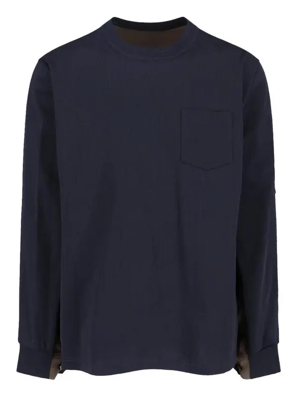 Sacai 100% Cotton T-shirt - Blue