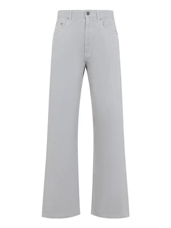 Phoebe Philo Cotton Zip Jeans - Grey