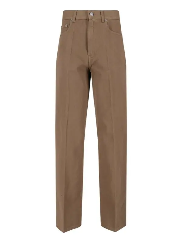 Phoebe Philo High-waisted Straight-leg Denim Jeans - Brown