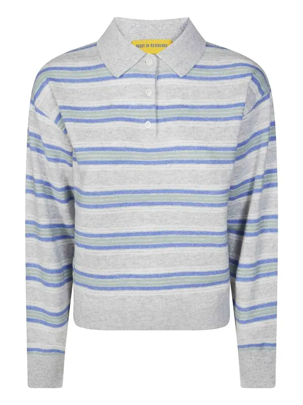 Guest In Residence Cashmere Polo - Azzurro