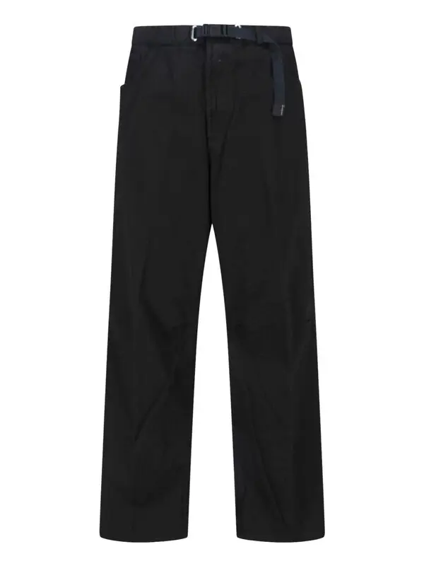 WHITE SAND 100% Cotton Trousers - Black