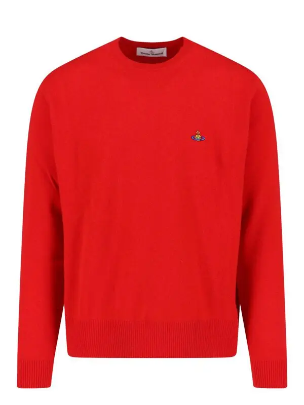 VIVIENNE WESTWOOD Wool-cashmere Crew Neck Sweater - Red