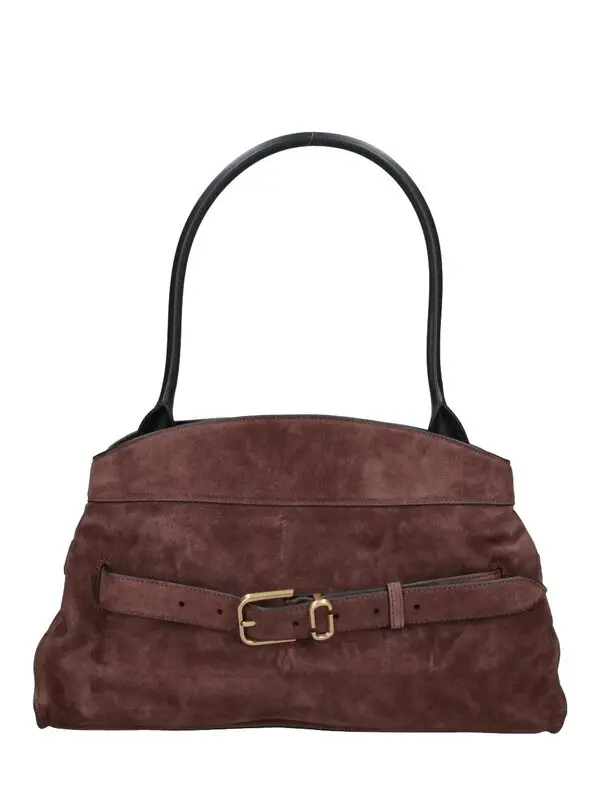 Marc Jacobs Suede Cow Leather Mini Handbag - Brown
