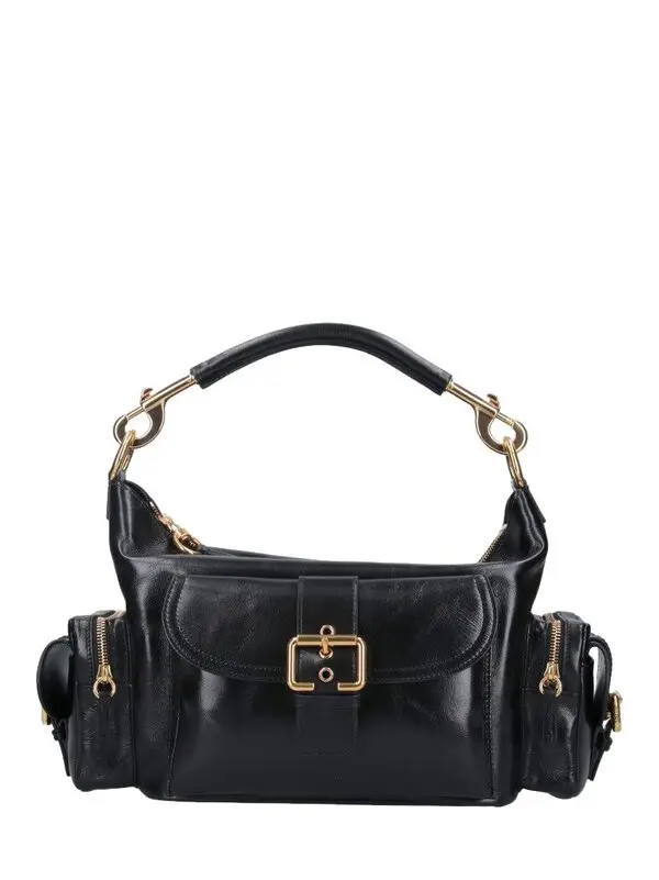 Chloé Buffalo Leather Flap Mini Bag - Black