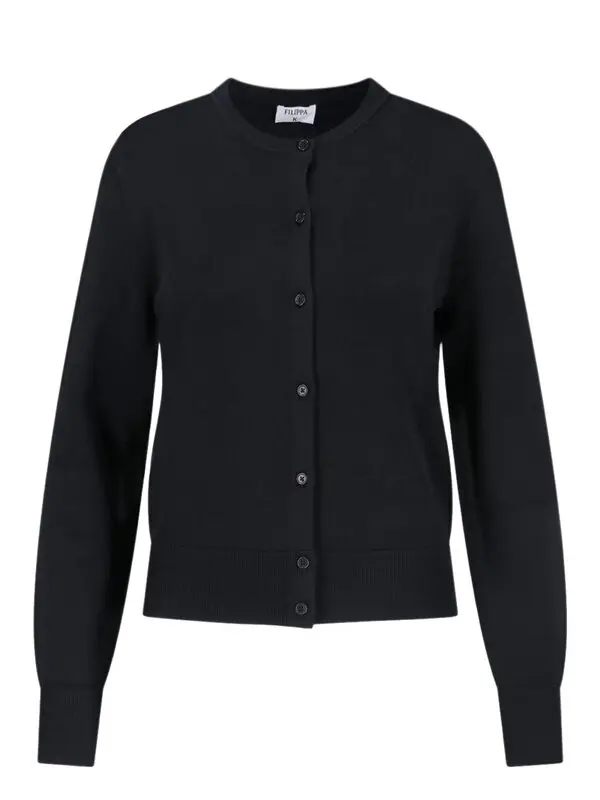 Filippa K Viscose-blend Knit Cardigan - Black