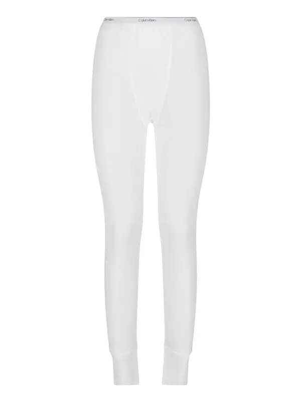 Calvin Klein Tailored Cotton-viscose-silk Trousers - White