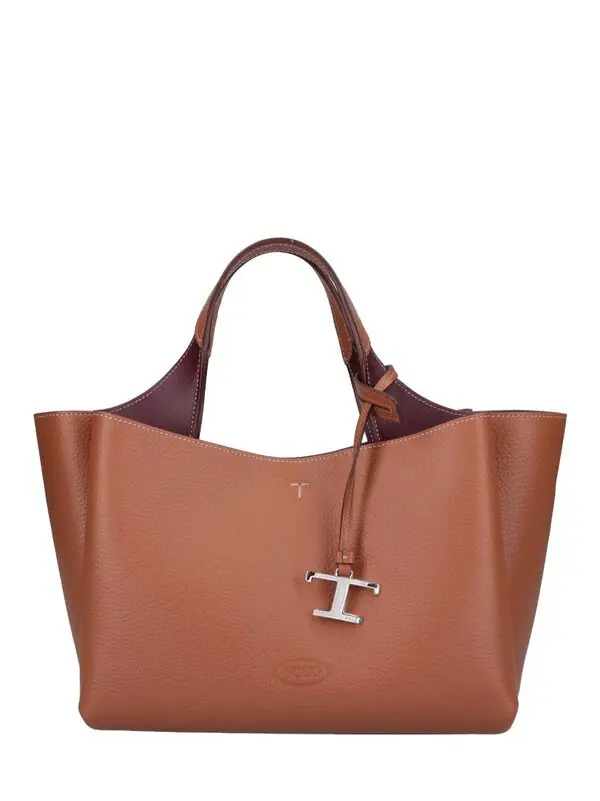 TOD`S Tod's Calfskin Leather Crossbody Bag - Brown