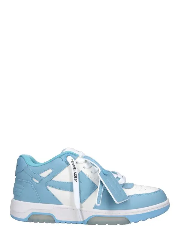 Off-White Low-top Leather Lace-up Sneakers - White