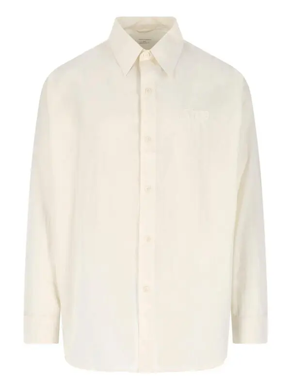 MFPEN 100% Cotton Micro-check Shirt - White