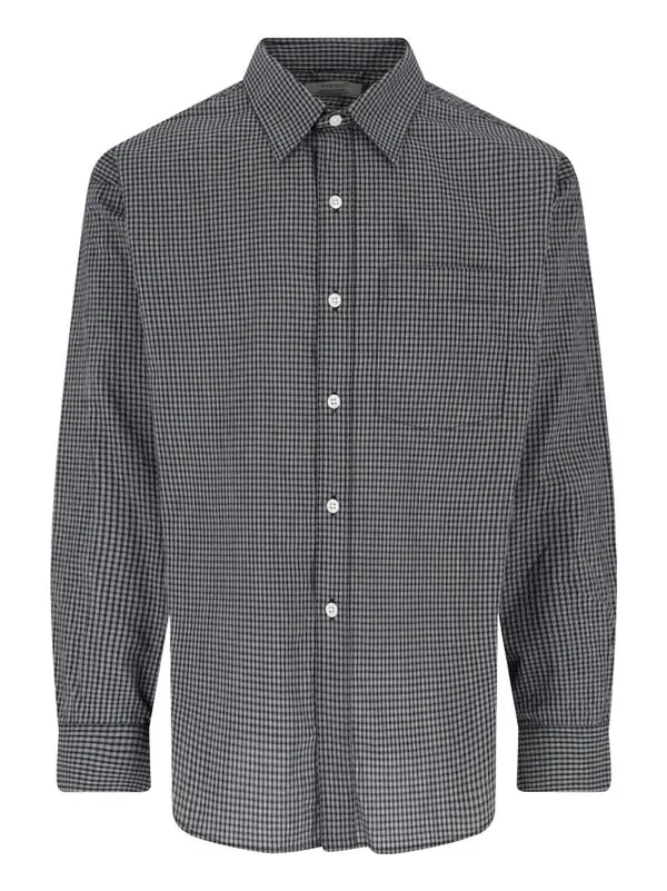 MFPEN Checkered Button-up Shirt - Black
