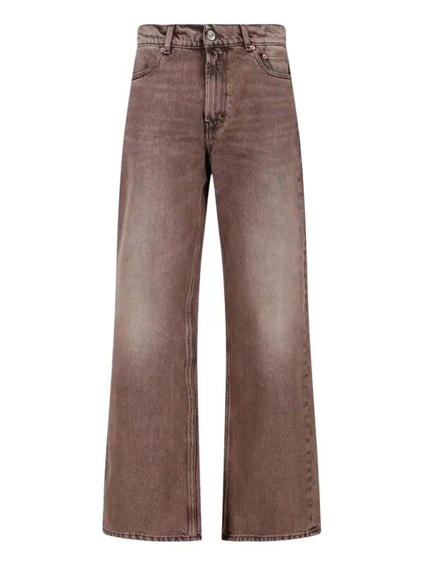 Our Legacy Relaxed Fit Jeans In Organic & Recycled Cotton - Brown