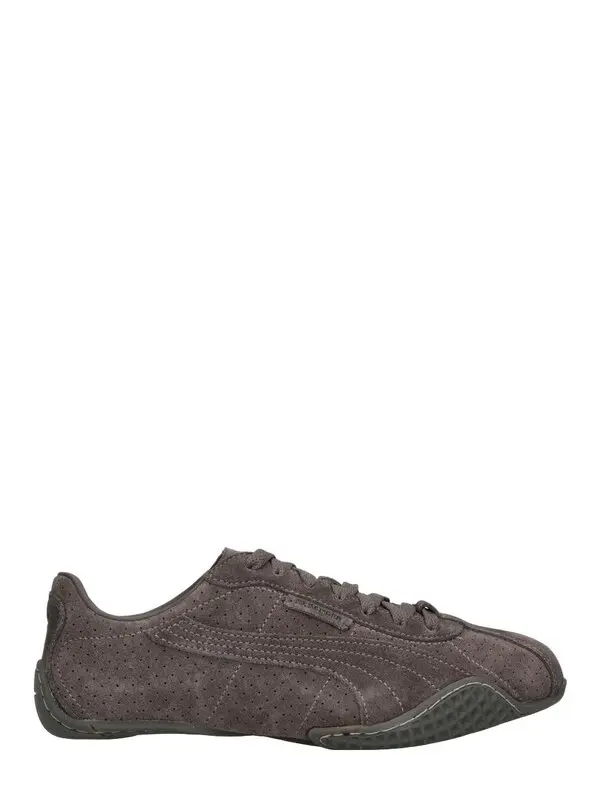 PUMA Leather Sneakers With Rubber Outsole - Brown