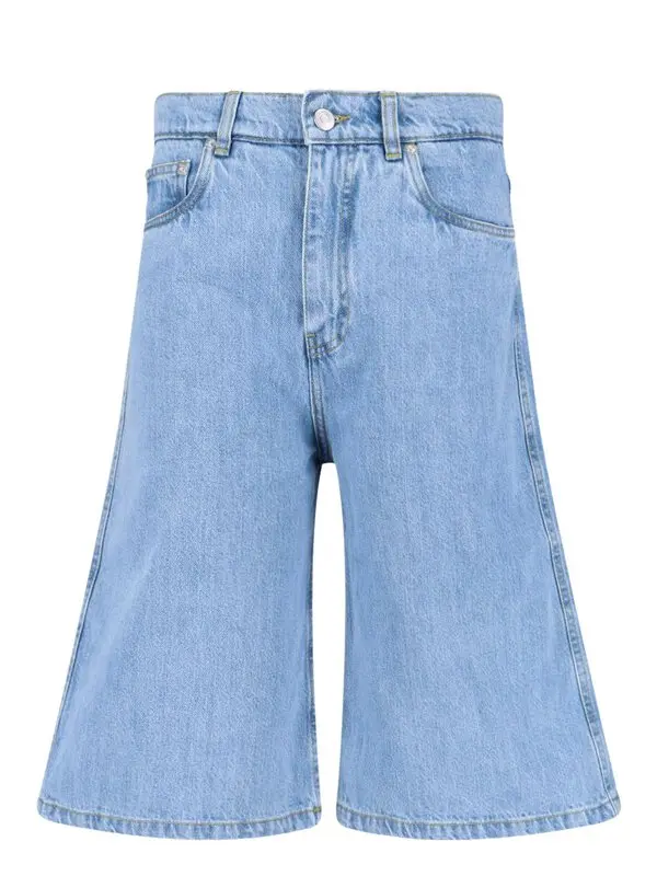 Coperni 100% Cotton Wide-leg Jeans - Blue