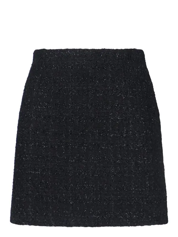 Tagliatore Wool-blend Mini Skirt - Black