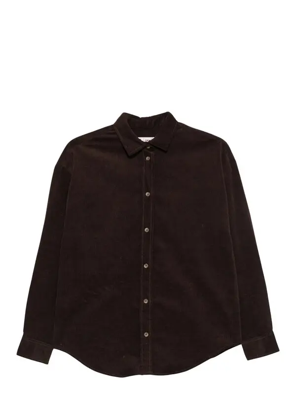 MC2 SAINT BARTH Striped Button-up Shirt - Brown