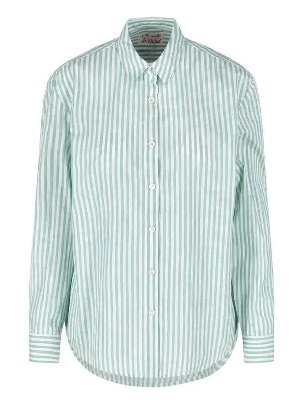 MC2 SAINT BARTH Striped Button-up Shirt - Multicolour
