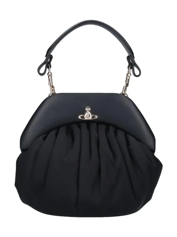 VIVIENNE WESTWOOD Ruched Clutch - Black
