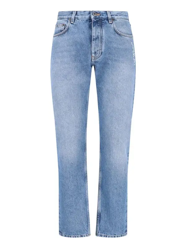 Off-White Straight-leg Jeans - Blue