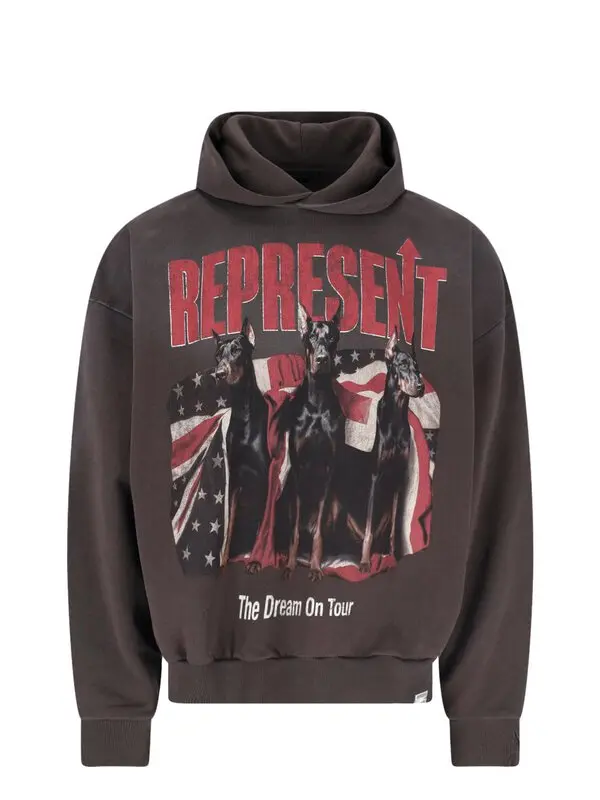 REPRESENT 100% Cotton Hoodie - Brown