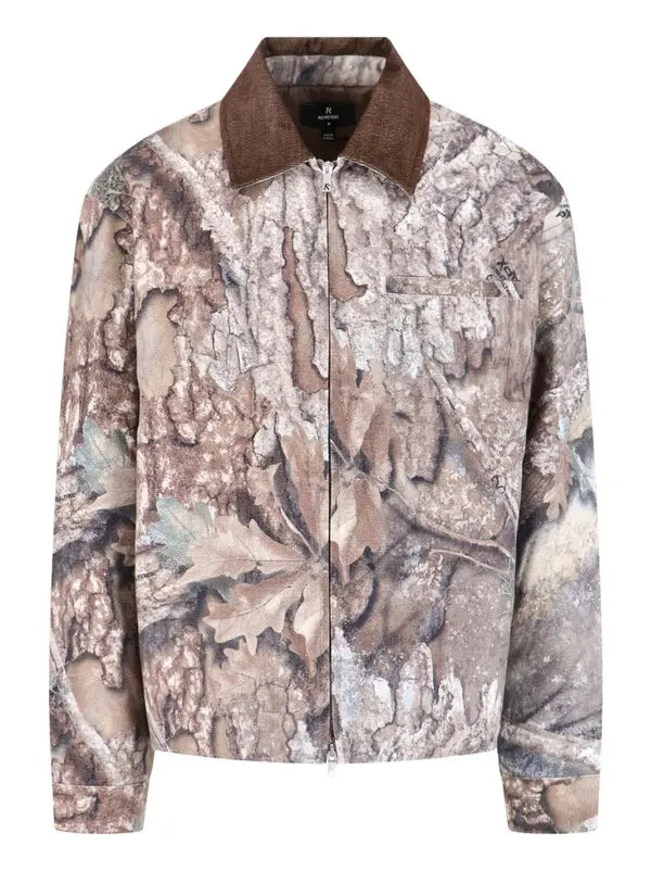 REPRESENT Cotton Logo Jacket - Brown