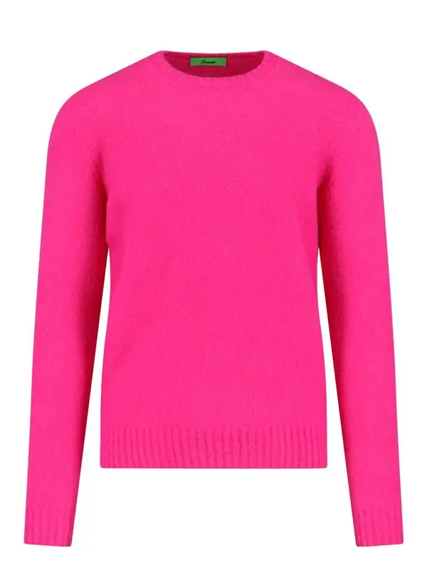 DRUMOHR 100% Lambswool Crew Neck Sweater - Pink