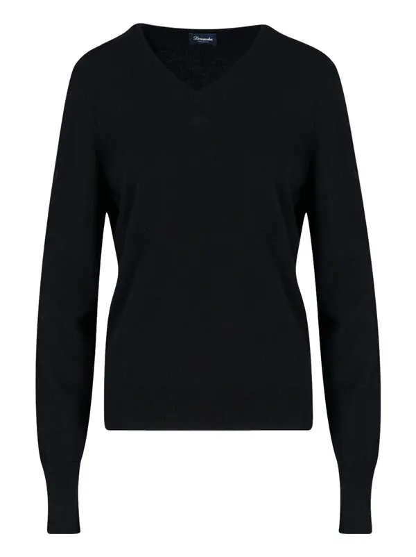 DRUMOHR V-neck Cashmere Pullover - Black