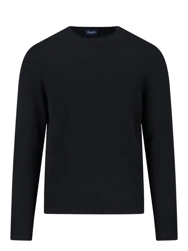 DRUMOHR 100% Cashmere Turtleneck Sweater - Black