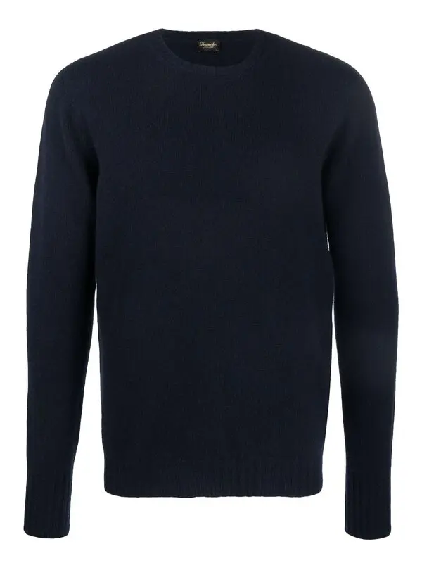 DRUMOHR 100% Cashmere Turtleneck Sweater - Navy