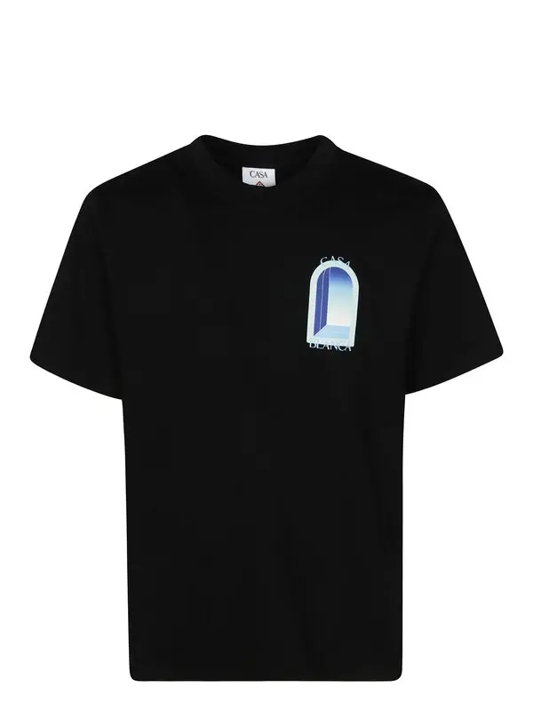 Casablanca Classic Organic Cotton T-shirt - Nero