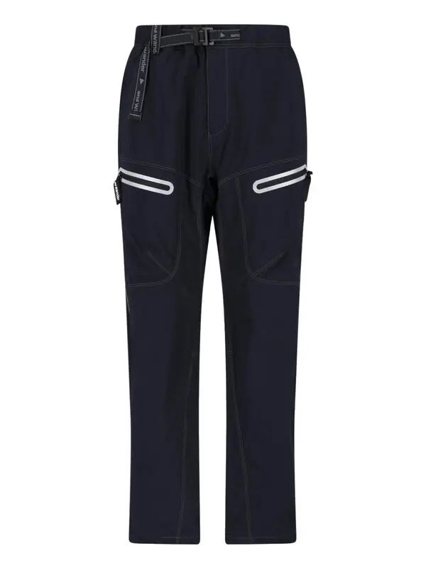 AND WANDER Technical Nylon Trousers - Black