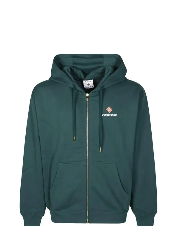 Casablanca Zip Up Hoodie - Blu