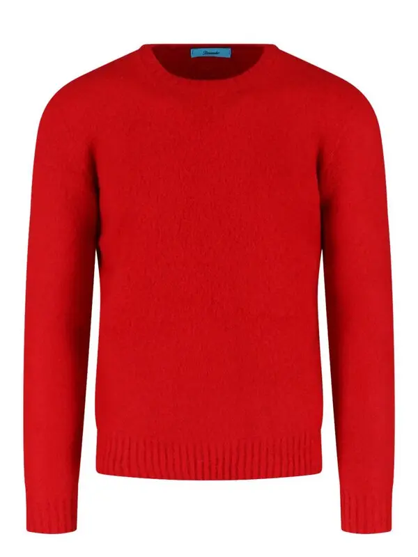 DRUMOHR 100% Lambswool Turtleneck Sweater - Red