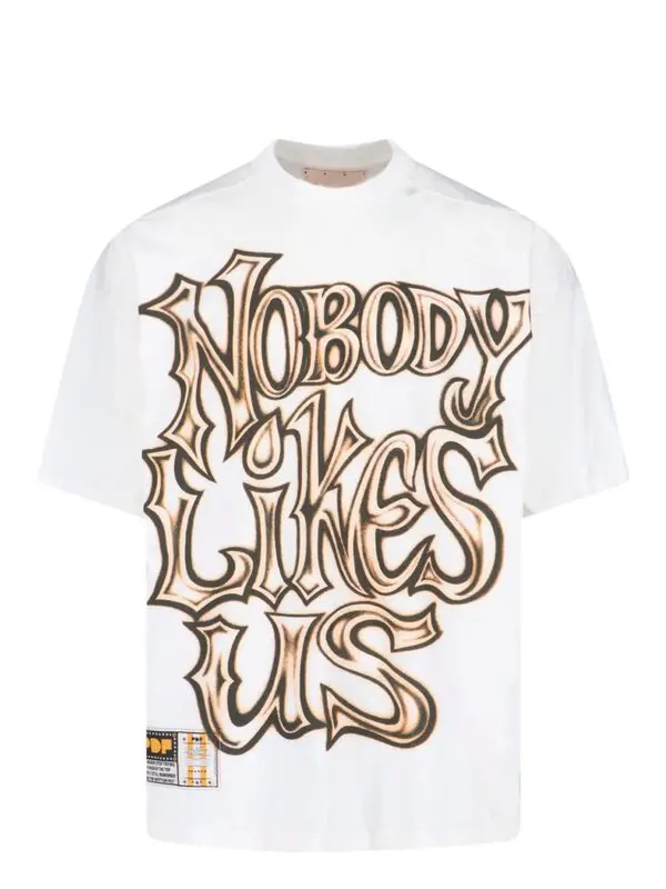 PDF Graphic Print T-shirt - White