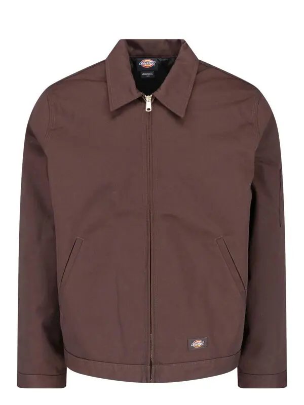 Dickies Zip Front Work Jacket - Brown